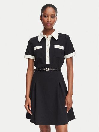 Guess Coctailkleid W6YK15 K4367 Schwarz Regular Fit