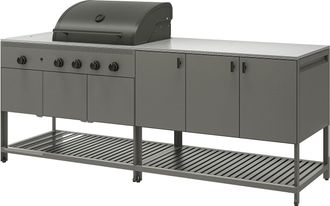 IKEA B&Aring;TSK&Auml;R Au&szlig;enk&uuml;che mit Gasgrill
