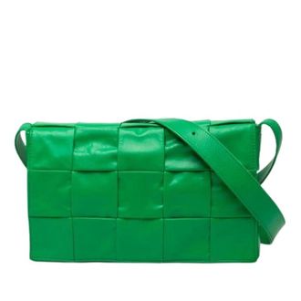 Bottega Veneta Pre-owned Cassette Crossbody Bag - - Pre-owned - Damen - Gr&uuml;n - ONE SIZE