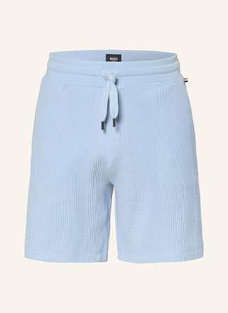 HUGO BOSS Schlafshorts Structure blau