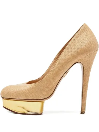 Charlotte Olympia escarpins &agrave; plateforme 150 mm - Tons neutres