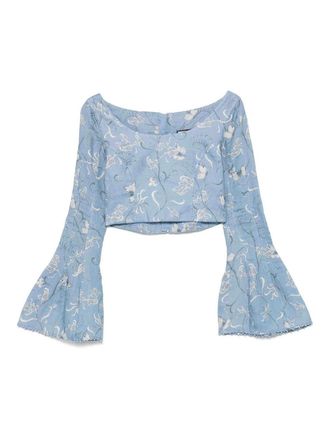 Agua Bendita Top - Bleu