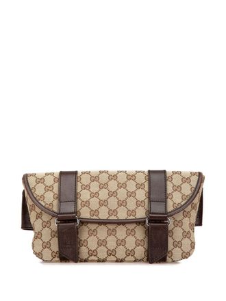 Gucci sac banane en toile GG (2000-2015) - Marron