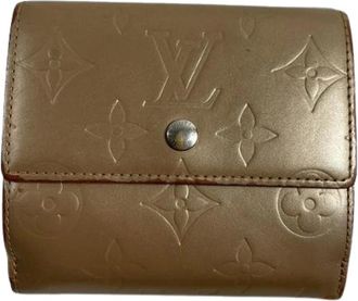 Louis Vuitton Portefeuille Pont 9 Pre-owned - Femme - Pre-owned - Beige - Taille: ONE Size