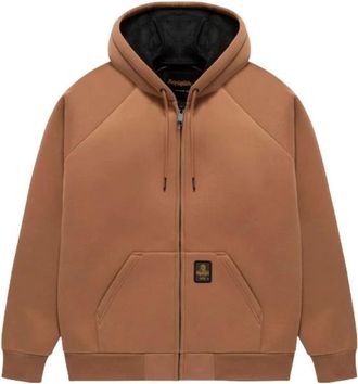 RefrigiWear Frankie Fleece - Homme - Sweatshirts et sweats &agrave; capuche - Brun - Taille: XS