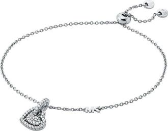 Michael Kors Womens Silver Semi precious with slider closure bracelet