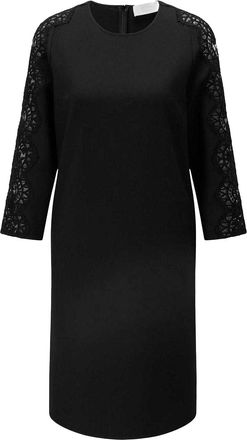 HUGO BOSS Dila Shift-Kleid f&uuml;r Damen, 3/4 &Auml;rmel (Schwarz)