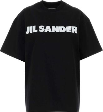 Jil Sander Femme, Tops, Noir, Taille: 36 FR T-Shirt en coton