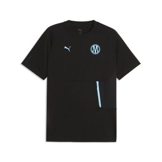 Puma Olympique de Marseille PUMATECH T-Shirt mit Brusttasche Herren, Accessoires, Schwarz, 3XL