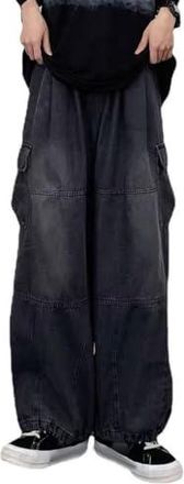 Onsoyours Y2K Jeans Hommes Baggy Fit Jeans Straight Jeans Pantalons Décontractés Streetwear Loose Denim Pants Pantalons À Jambes Larges Décontractés Hommes High