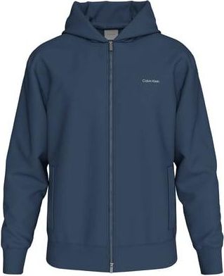 Calvin Klein Sweat zipp&eacute; &agrave; capuche avec manches longues en coton m&eacute;lang&eacute;