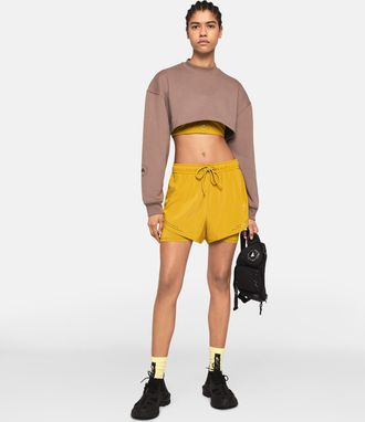 Stella McCartney TruePurpose 2-in-1 Training Shorts, Woman, Pulse Olive, Size: L