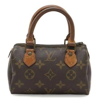 Louis Vuitton Sac &agrave; main Mini Speedy Monogram Pre-owned - Femme - Pre-owned - Brun - Taille: ONE Size