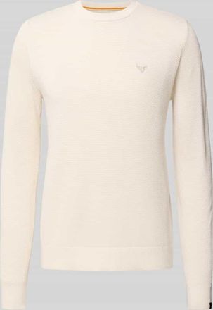 PME Legend Strickpullover mit Logo-Stitching Modell Ricecorn