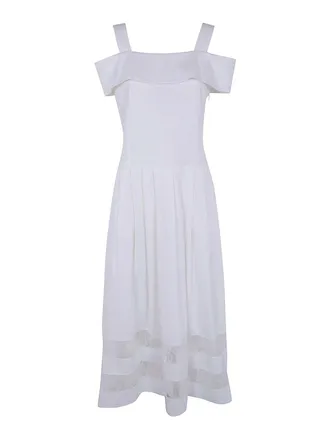 Blugirl Maxikleid - Wei&szlig;