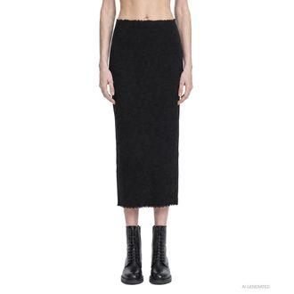 Marc Le Bihan Textured Stretch Nylon Skirt