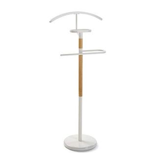 VERSA Holstebro Moderner und multifunktionaler Herrendiener mit 2 Haken oder Aufhängern für Männer- oder Damenkleidung, Maßnahmen (H x L x B) 112 x 28,8 x 4