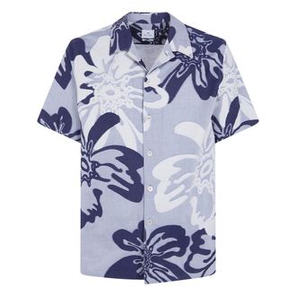 Paul Smith Homme, Chemises, Multicolore, Taille: M Chemise &agrave; Manches Courtes en Jacquard Floral