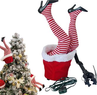 Generic Beine Weihnachtsbaum, Weihnachtsbaumschmuck Sch&uuml;tteln F&uuml;&szlig;e | G&ouml;ttin Hohe Ornamente Christbaumschmuck - Weihnachtsstiefelverzierungen, Weihnachtsbaumde