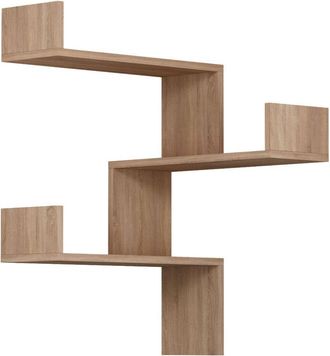 DRAWER Drawer - tag&egrave;re dangle murale en bois L60cm - Bois clair - Lucia