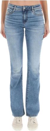 Diesel Femme, Jeans, Bleu, Taille: W29 Pantalon en denim utilitaire &agrave; jambes larges et taille haute