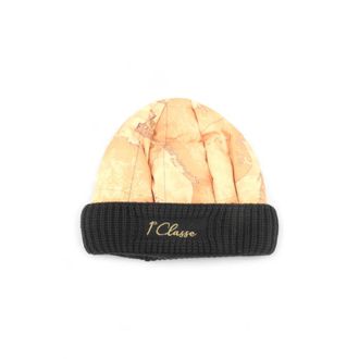 Alviero Martini 1A Classe Femme, Accessoires, Noir, Taille: ONE Size Geo Classic Nylon Beanie