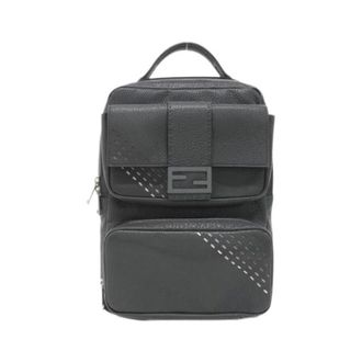 Fendi unisex, Pre-owned, Gris, Taille: ONE Size Pre-owned Selleria Backpack