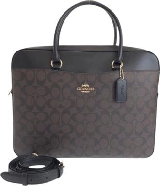 Coach unisex, Pre-owned, Noir, Taille: ONE Size Pre-owned Cuir sacs-ports-paule