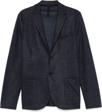 Harris Wharf London Meliertes Sakko - Blau