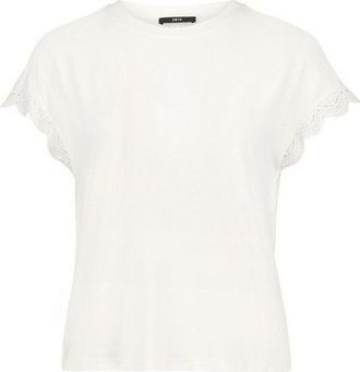 Zero Kurzarmshirt Damen mit Spitze (1-tlg) Spitze