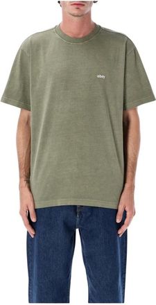 Obey Homme, Tops, Vert, Taille: S Lowercase Pigment T-Shirt