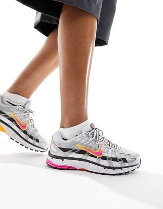 Nike P-6000 - Baskets unisexes - Blanc et rose laser