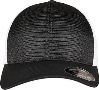 Flexfit Unisex 360 OMNIMESH Cap 2-Tone Baseballkappe, Black/White, L/XL