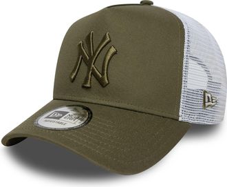 New Era A-Frame Trucker Cap - New York Yankees Oliv