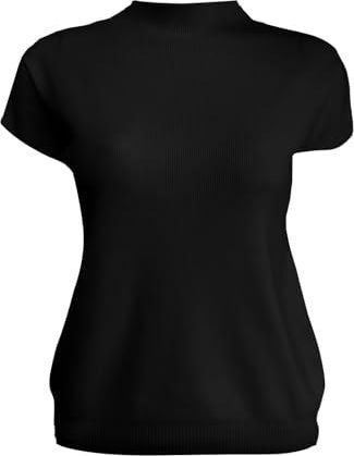 Generic Femme Tee Shirt Grande Taille D&eacute;contract&eacute; Imprim&eacute; T-Shirt Top Manche Courte D&eacute;t&eacute; Amples Basique Tshirt Sport Chic Col en Rond Haut Tunique &Agrave; Manches C