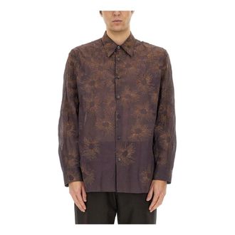 Dries Van Noten 01680-Croom EMB 1160 M.w.shirt - - Shirts - Herren - Rot - M