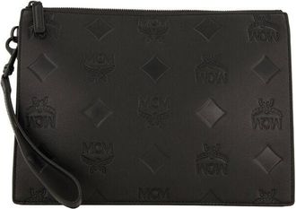 MCM Herren Tasche aus Leder mit Maxi-Monogramm AREN POUCH