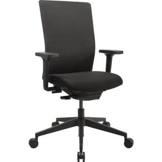 Topstar B&uuml;rodrehstuhl mit Synchronmechanik schwarz/schwarz 420 - 540 mm mit Armlehnen Tragf&auml;higkeit 110 kg