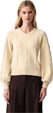A|X Armani Exchange Pull-over coupe droite - Femme - Pulls - Beige - Taille: 40 FR
