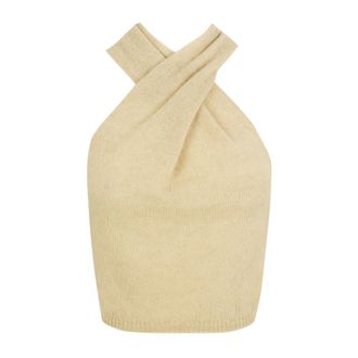 Cortana Lux- top halter de punto marfil- - - Tops - Damen - Beige - 2XS