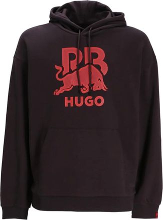 HUGO BOSS x Racing Bulls hoodie à logo - Marron