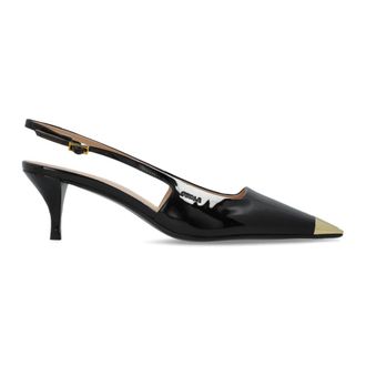 Furla Metal Slingback Pumps - - Shoes - Damen - Schwarzk - 38 1/2 EU