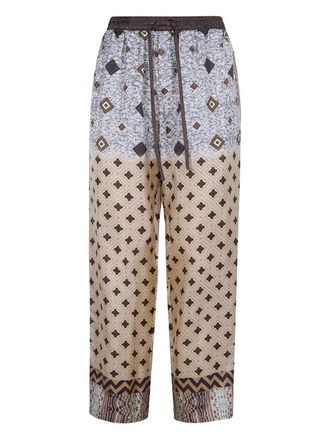 Pierre-Louis Mascia patterned trousers - Nude