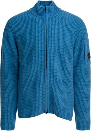 C.P. Company C.p. Company, Homme, Pulls, Bleu, Taille: M Pull en Tricot Bleu Aw25