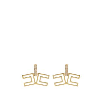 Elisabetta Franchi Femme, Accessoires, Jaune, Taille: ONE Size Earrings