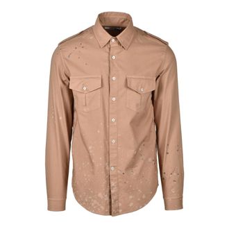 Mauro Grifoni Homme, Chemises, Beige, Taille: M Chemise