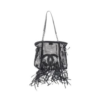 Chanel Pre-owned Coco Mark Schultertasche aus Leder-Mesh - - Pre-owned - Damen - Schwarzk - ONE SIZE