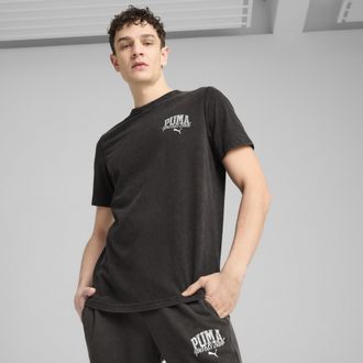 Puma Class Washed T-Shirt Herren, Kleidung, Schwarz, M