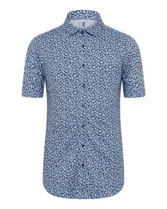 DeSoto Jersey-Kurzarmhemd mit floralem Print, Slim in