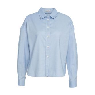 Himon's Femme, Blouses et Chemises, Bleu, Taille: 44 FR Chemisier Court